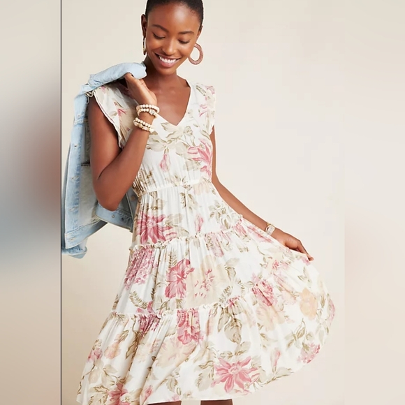 Anthropologie | Dresses | Anthro Frye Luna Tiered Dress | Poshmark